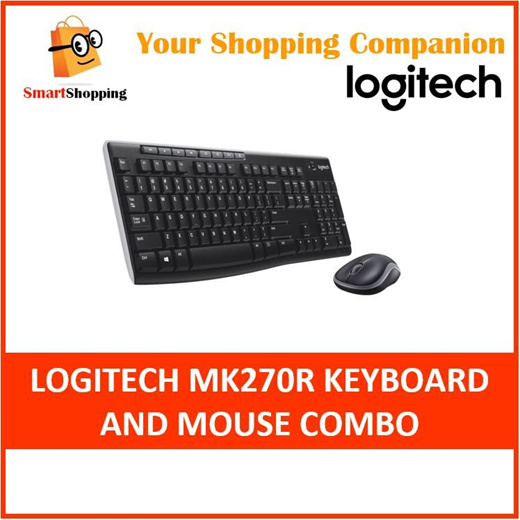 Logitech Mk270r Wireless Keyboard And Mouse Combo Set Mk 270r 270 100 Original Logitech