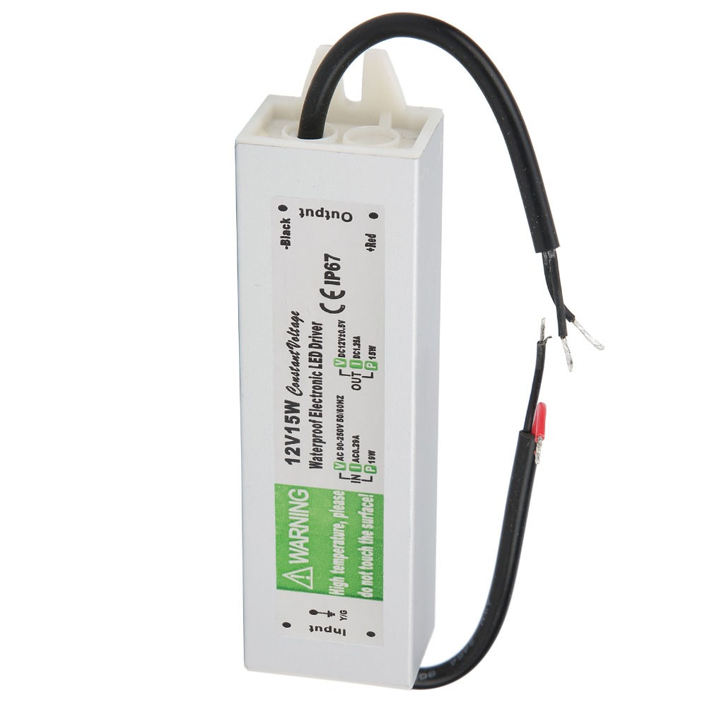 LED Light Strip Power Supply 15W LED Driver Transformer 12V/24V DC AC90 ...