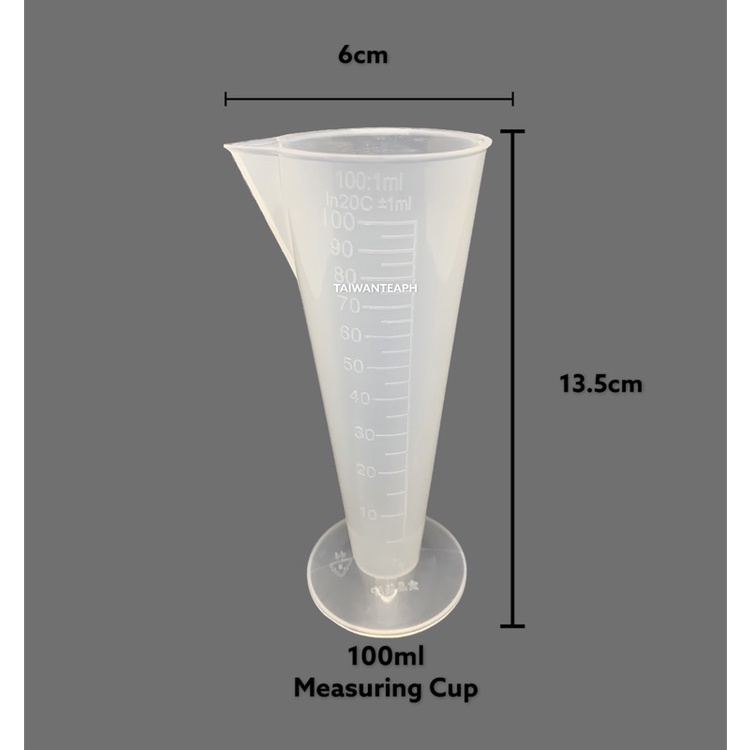 Double Jigger 100ml Measuring Cup for Milktea Plastic counting cup ...