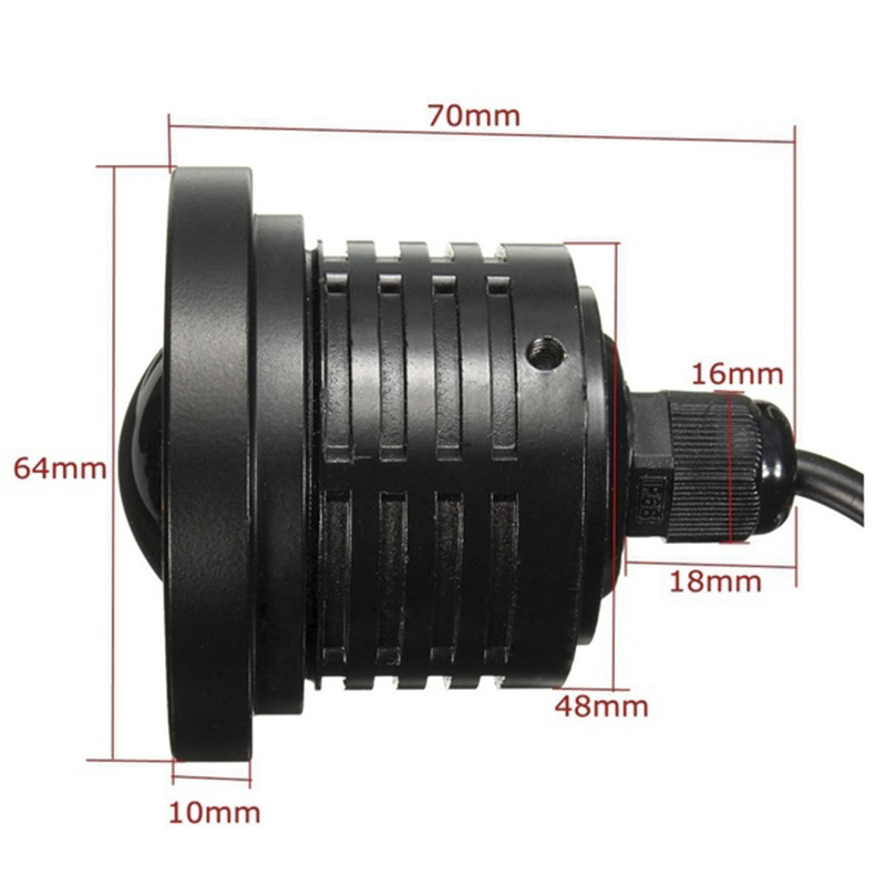 2.5'' 15W Car White COB LED Projector Angel Eyes Blue Ring DRL Fog Light Lamp JUNLING | Daraz.lk