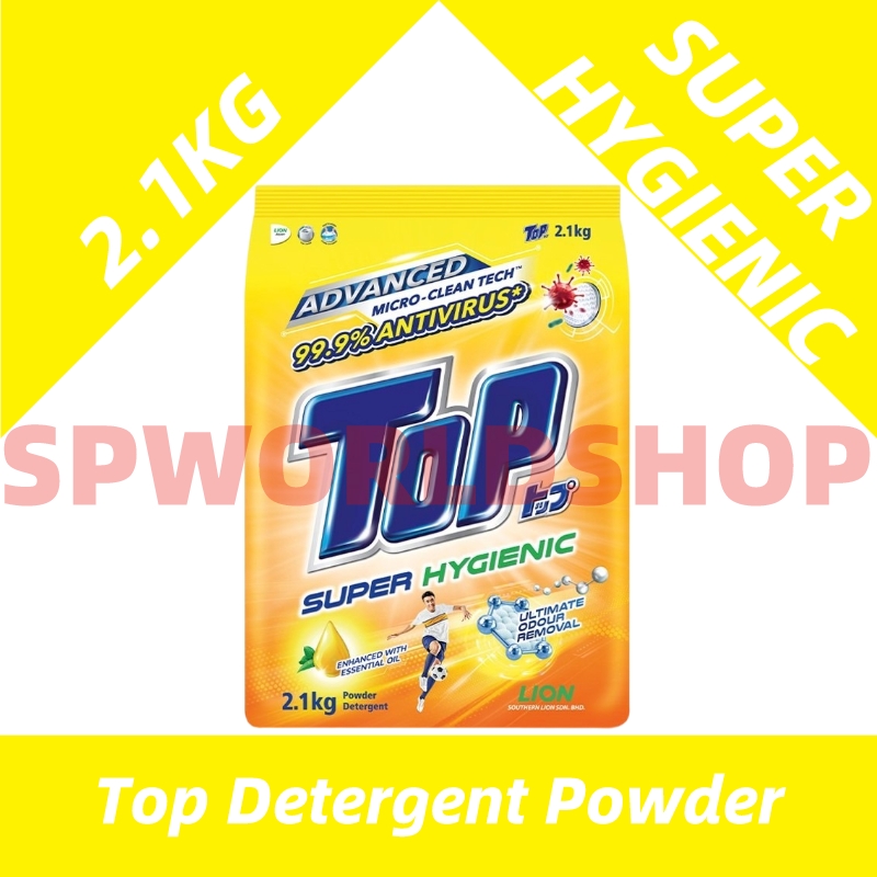 READY STOCK!!! Top Detergent Powder 2.1kg / 2.3kg | Lazada