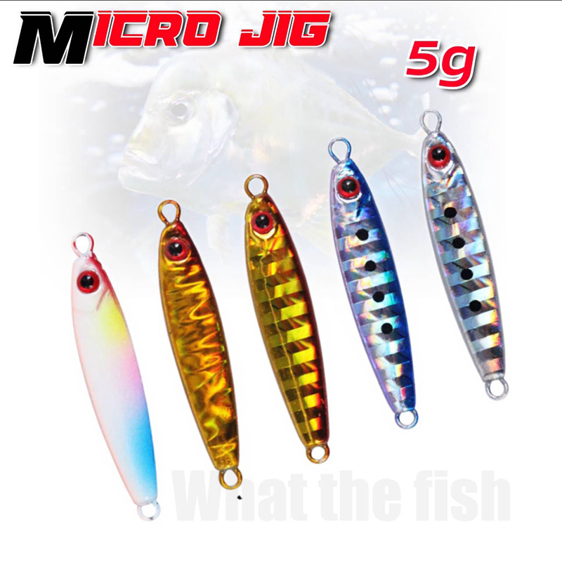 Micro Metal Jig 5g Shore Casting Jigging Lure Fishing Lure Bit ...