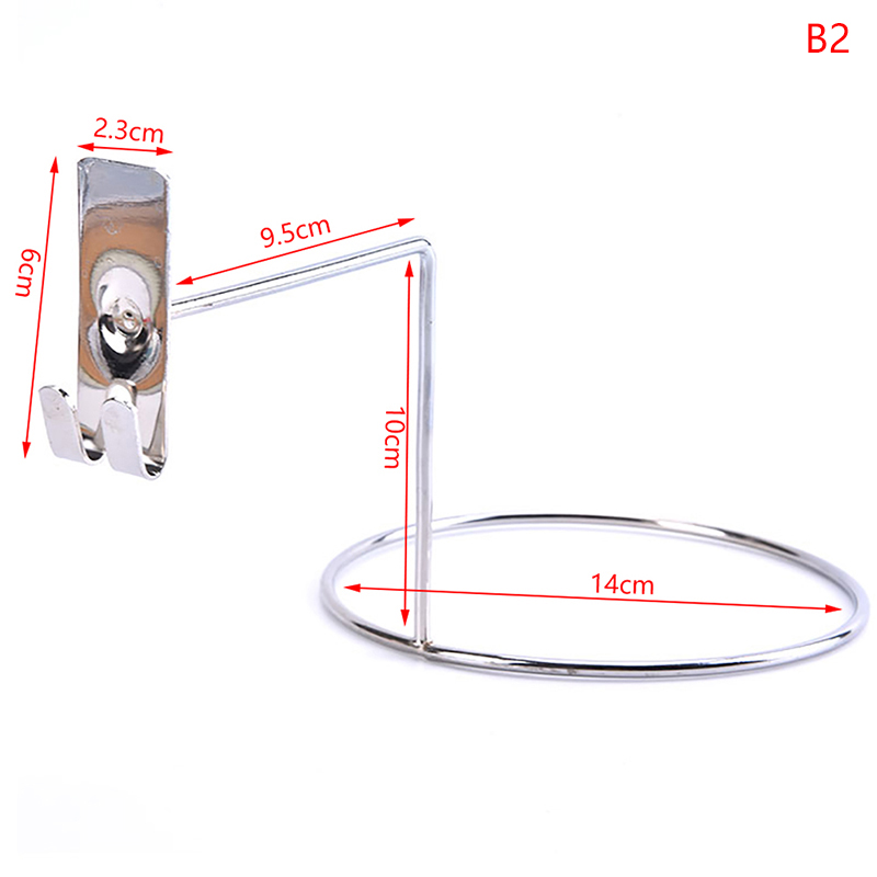 Slatwall Ball Display Ring Holder Heavy Duty Steel Wire Metal Cap Hat ...