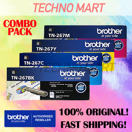 [Local Stock] Original Brother TN-267 TN267 Black Cyan Magenta Yellow ...
