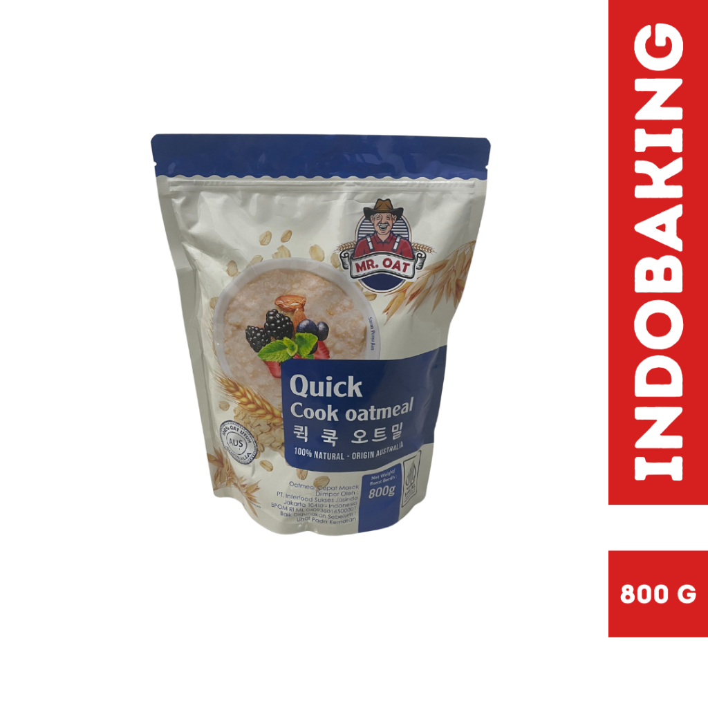 Mr Oat Australian Havermout Instant Oatmeal Quick Cooking Rolled Oat ...