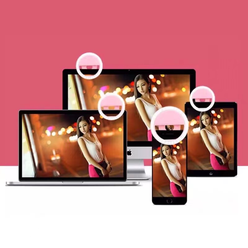 ddfenshop????ไฟถ่ายรูป ไฟหนีบมือถือ ไฟเซลฟี่Selfie Ring Linght RK-12 ชาร์จไฟได้ ไฟเซลฟี่โทรศัพท์ ...