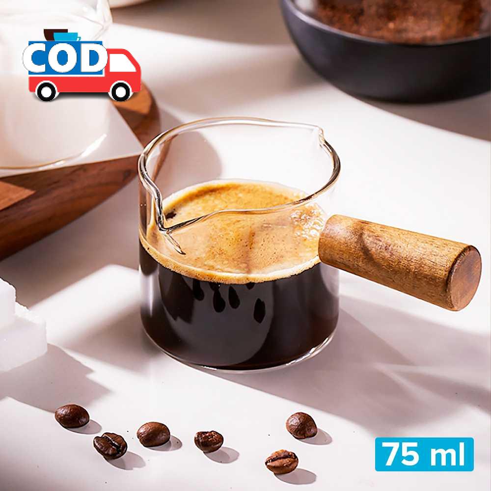 Gelas Takar Ukur Kopi Espresso Double Mouth Sloki Shot Coffee Handle ...