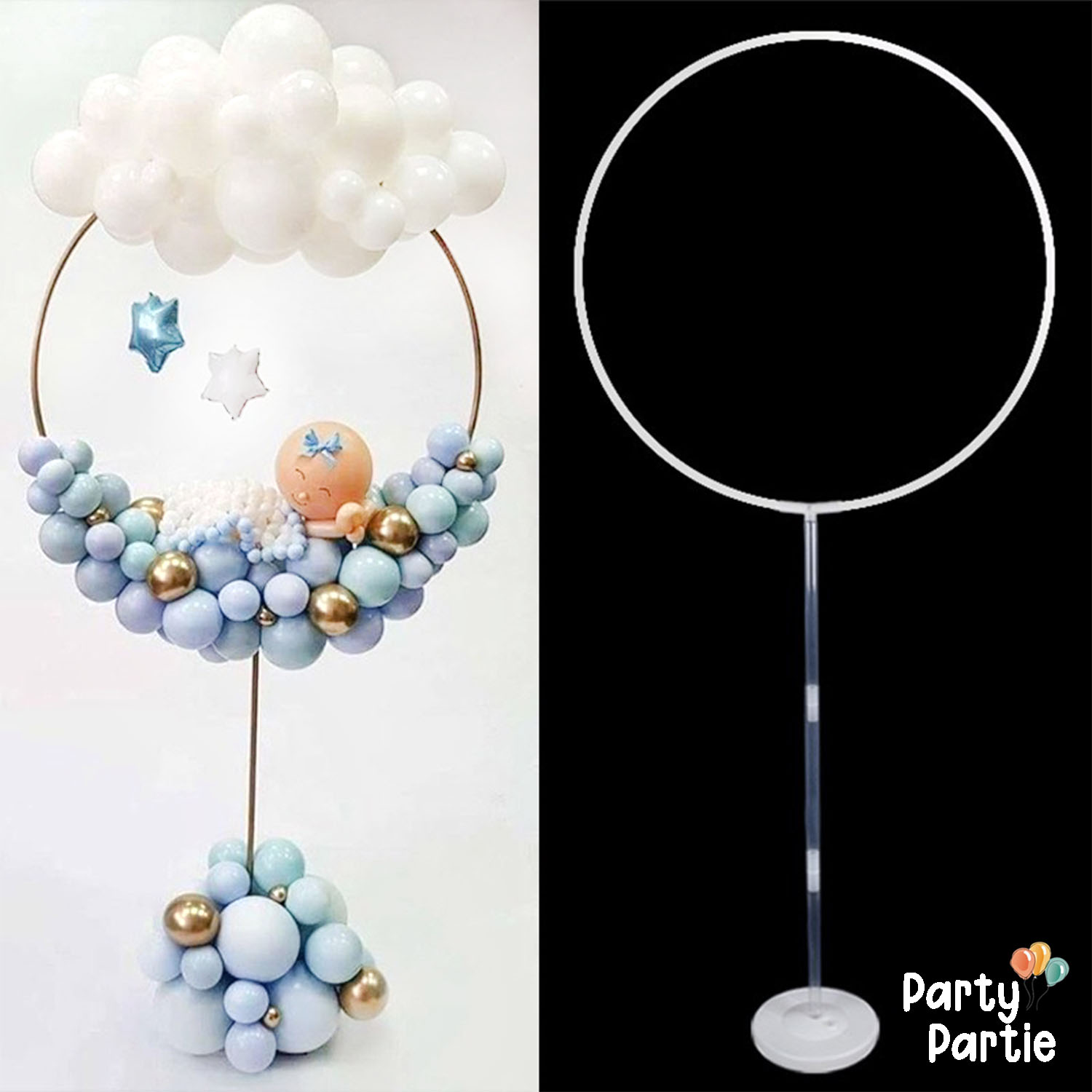 [Ecer] Standing Holder Balon Bentuk Lingkaran / Standing Bulat ...