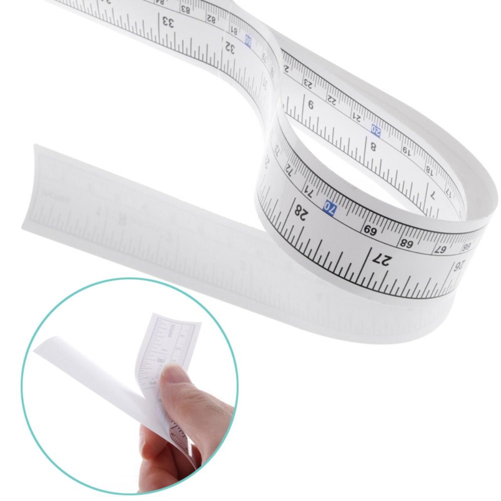 5Pcs Drafting Table Imperial Metric Scale Vinyl Ruler Measuring Tape ...