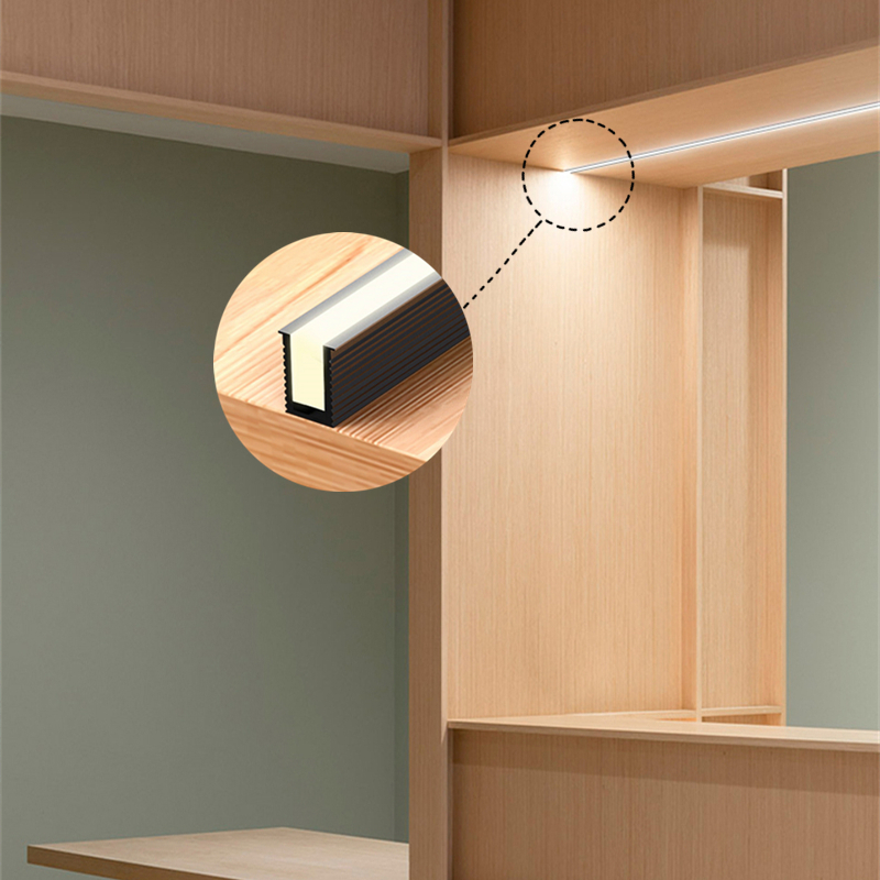 Mini Ultra-thin LED Cabinet Aluminum Profiles Strip Lamp Recessed ...
