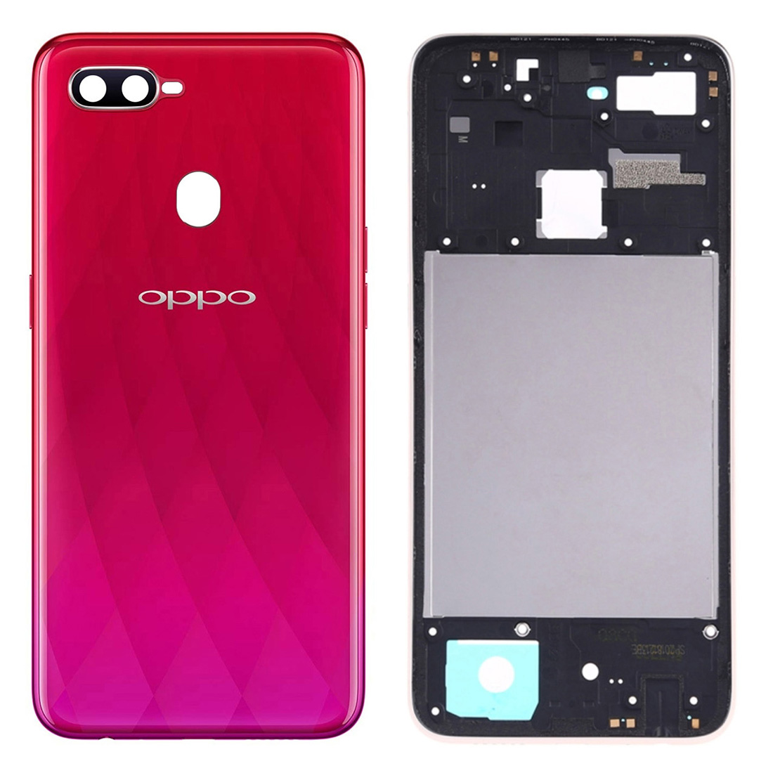 Oppo F9 Middle Frame Housing With Power and Volume Buttons and Camera ...