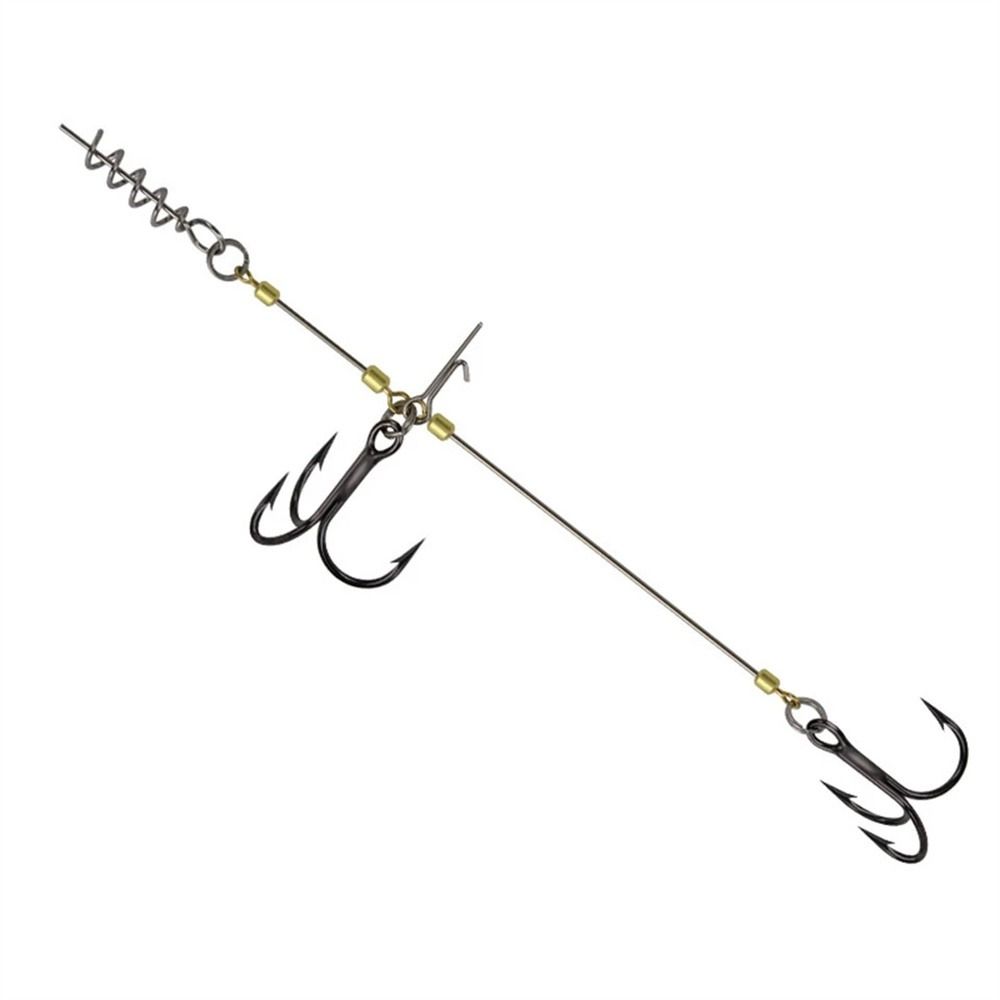Sharp With Screw Pin String Fishing Hook Assist Hook Barbed Fishing Rig ...