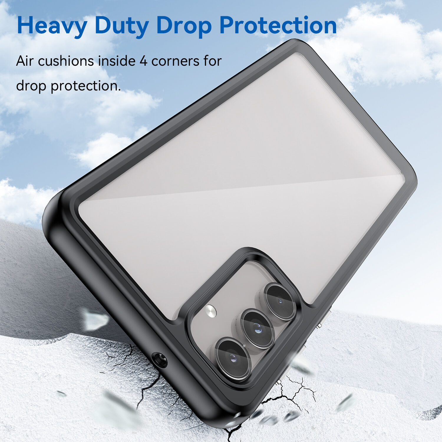 lthmy for Samsung Galaxy M55 C55 case Transparent Hard Back with ...