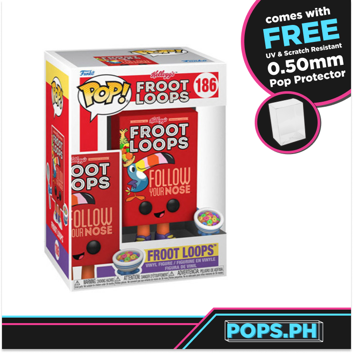 Funko Pop: Kelloggs Froot Loops - Froot Loops #186 with FREE PROTECTOR ...