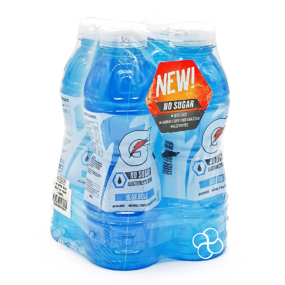 Gatorade No Sugar Blue Bolt 4 x 500mL | Lazada PH