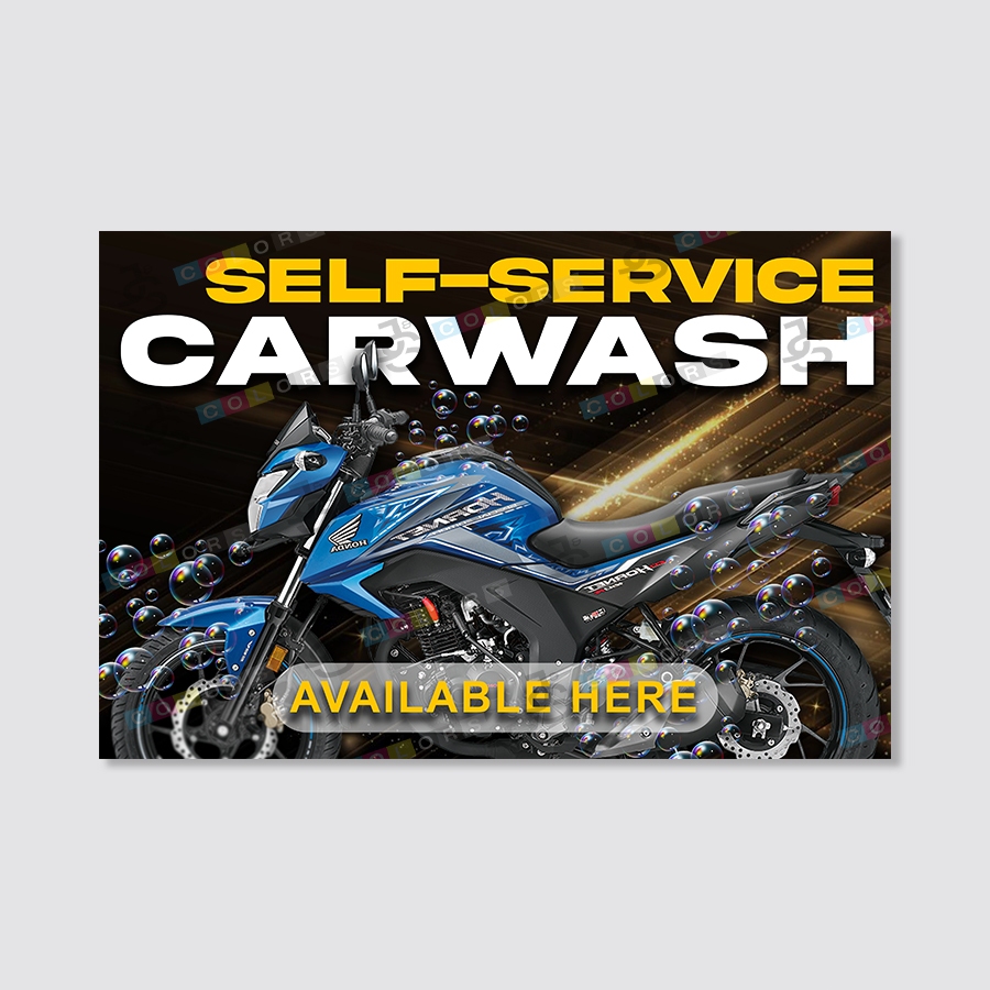 Self Service Carwash Business Tarpaulin Signage and Laminated | Lazada PH