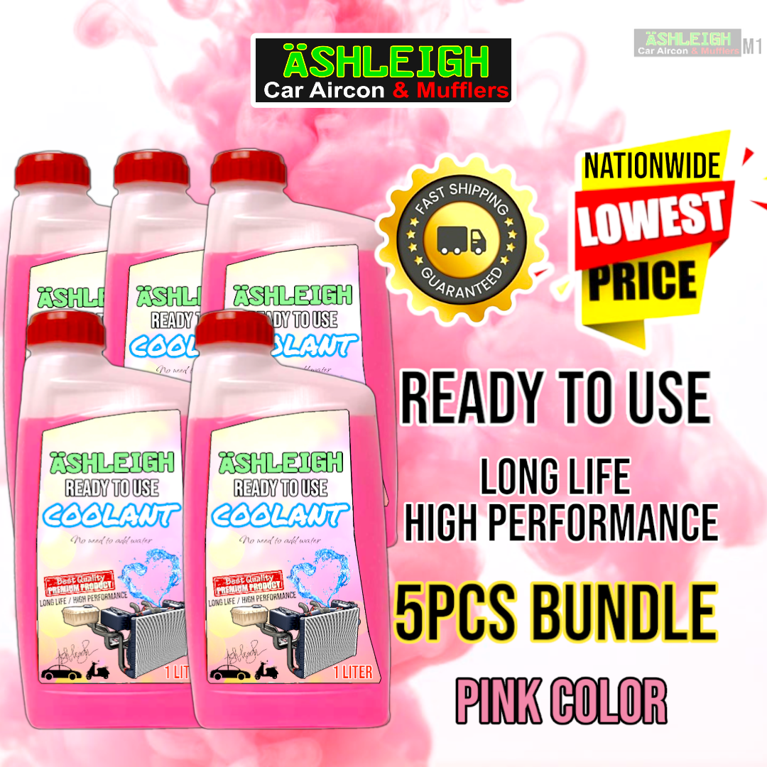 5pcs Coolant Ready To Use PINK 1Liter Car radiator supply long life ...