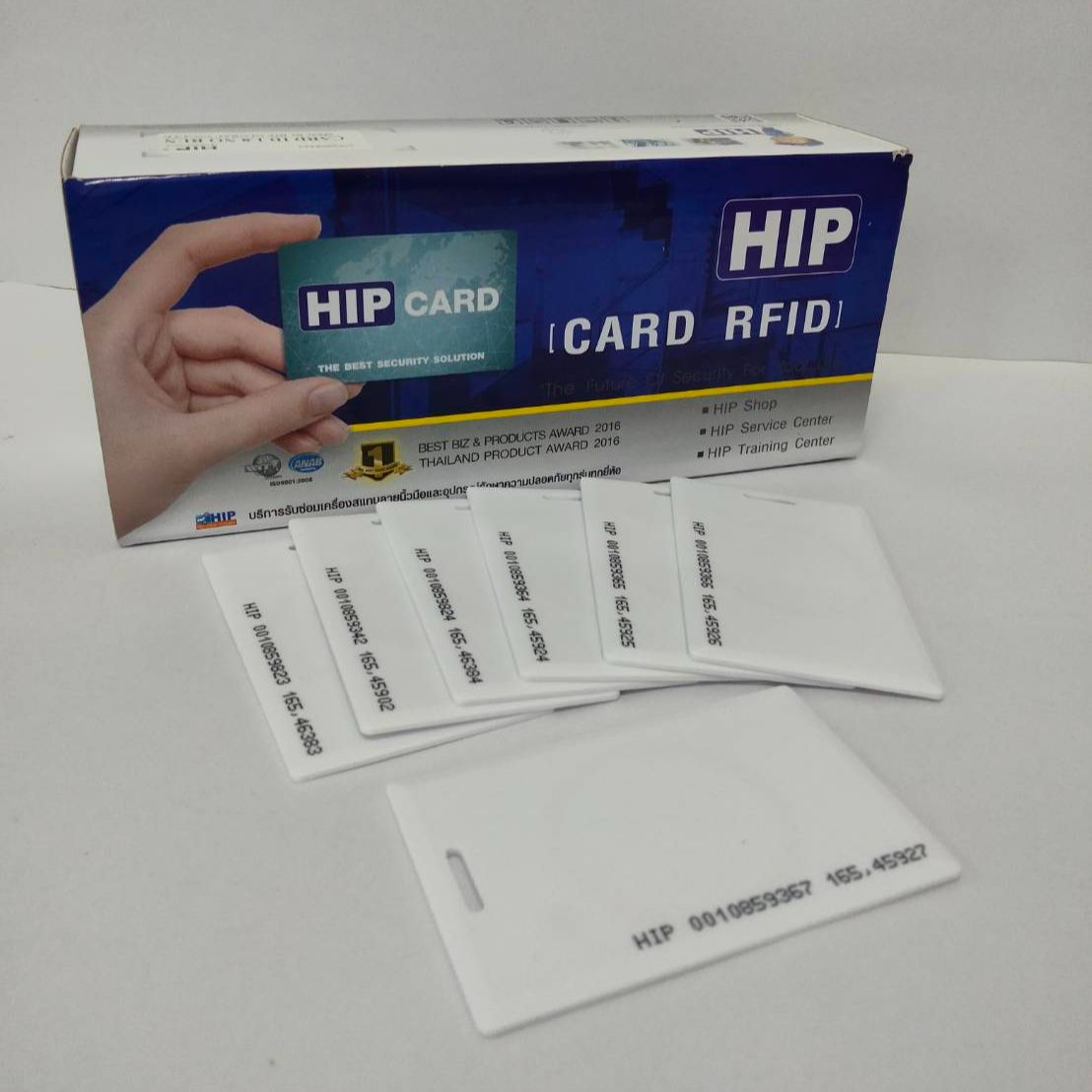 บัตรคีย์การ์ด HIP Proximity Card หนา 1.8 mm No Run ความถี่ 125KHz CARD ...