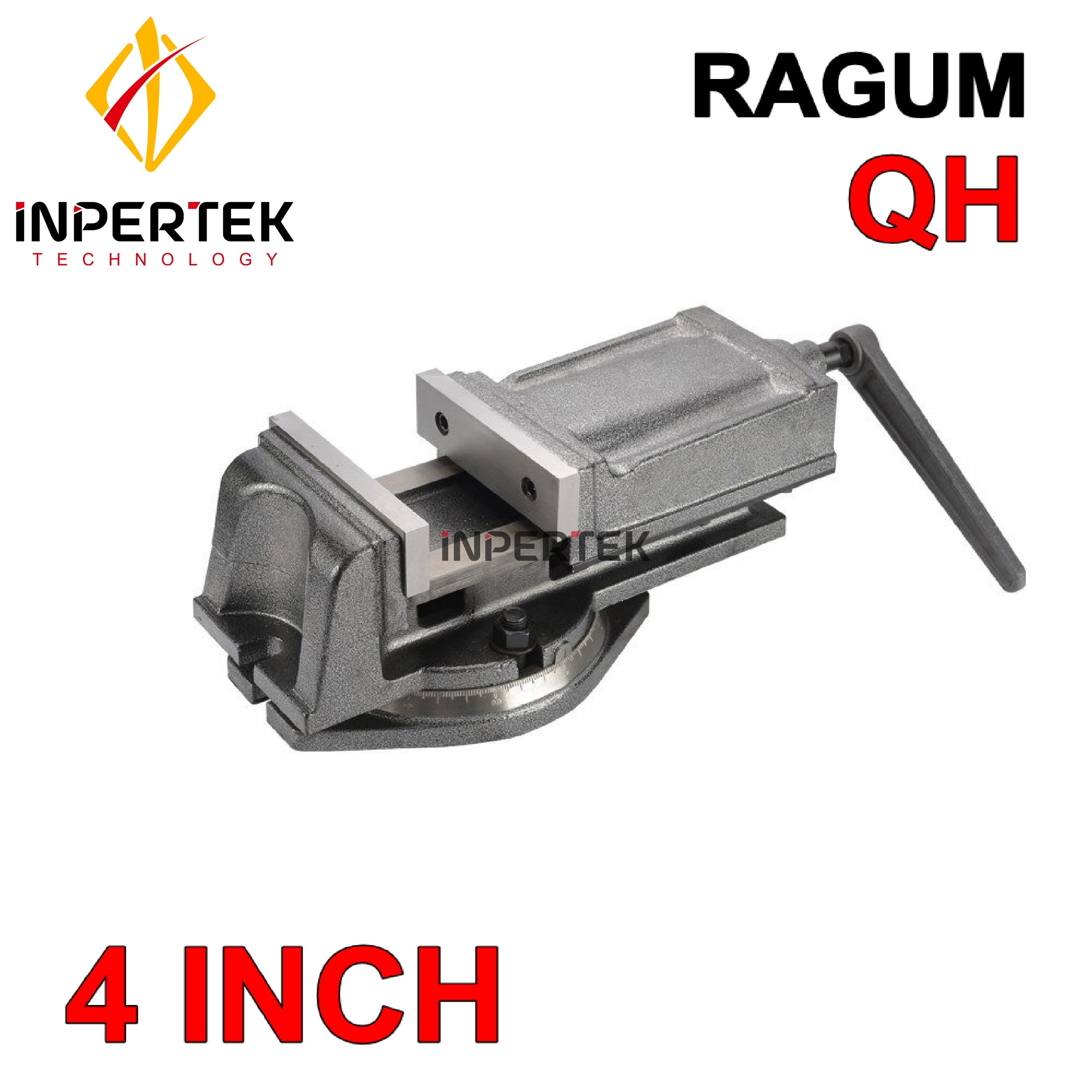 Ragum 4" QH 100 mm Catok 4 Inch Vise Bench Penjepit Meja Mesin Tanggem ...