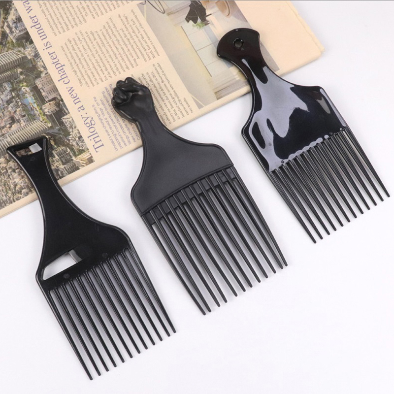 1Pc Wide Teeth Brush Pick Comb Fork Hairbrush Insert Hair Comb Plastic ...