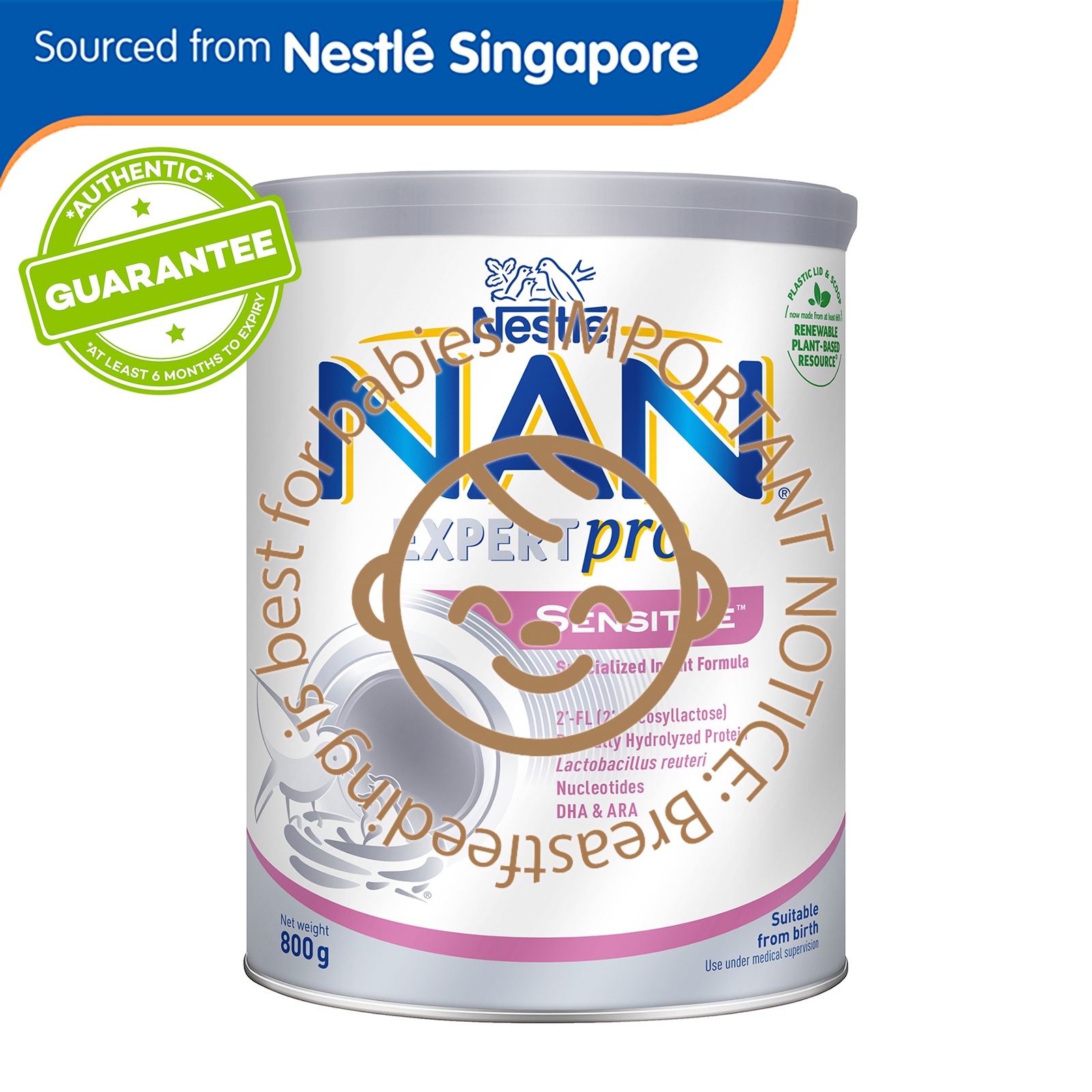 Nestle NAN Sensitive Specialized Infant Formula 800g (For Colic ...