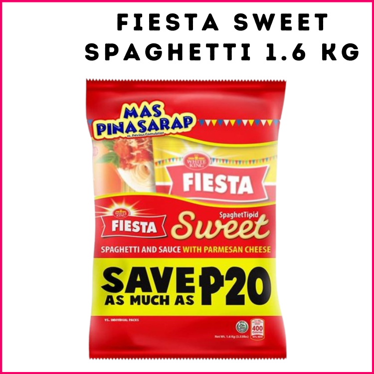 Spaghetti Pasta Set Fiesta Filipino Spaghettipid Sweet & Sauce with ...