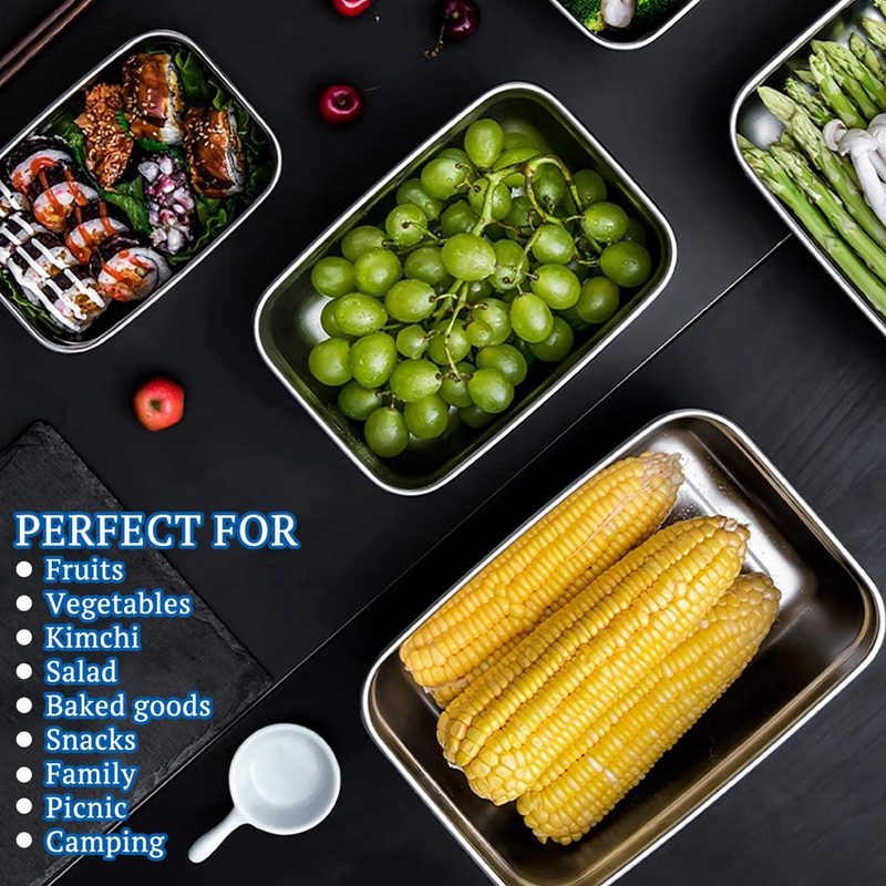 Stainless Steel Lunch Box Sealed Food Fresh-Keeping Boxes Office Bento ...