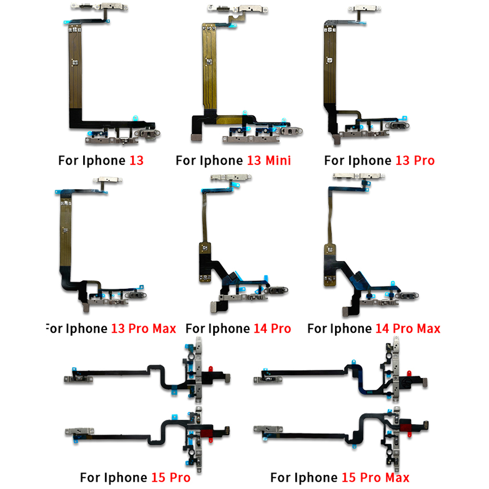 1pcs Power On Off Volume Side Button Key Flex Cable Replacement Parts ...