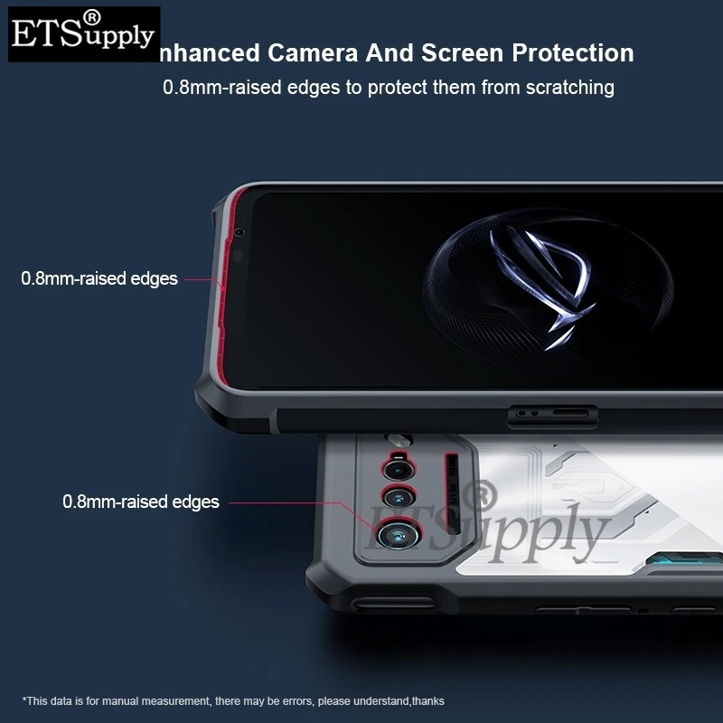 Phone case Asus Rog Phone 9 Pro Back cover Transparent Clear Air Protector Soft Frame Hard Armor ...