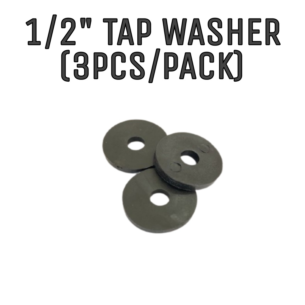 Tap Rubber Washer Plastic Water Tap Rubber Washer Getah Paip 1/2 INCH ...