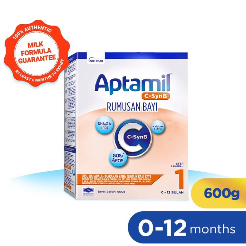 Aptamil Infant Formula C-SynB Step 1 120g / 600g (Exp : September 2025) | Lazada
