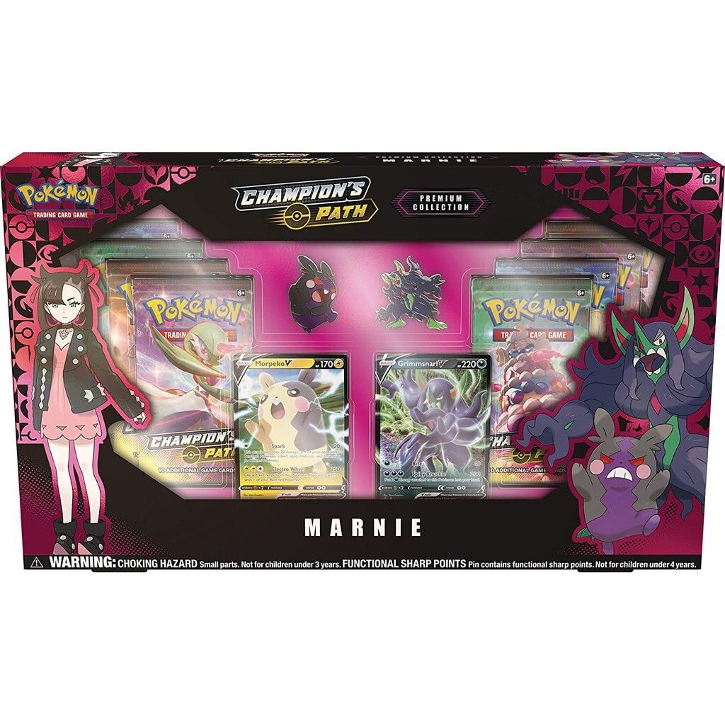 Pokemon TCG Champion's Path Marnie Playmat Premium Collection Box ...
