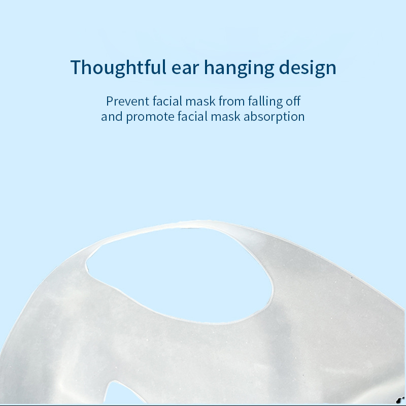 3D Silicone Mask Face Women Skin Care Tool Hanging Ear Face Mask Gel ...