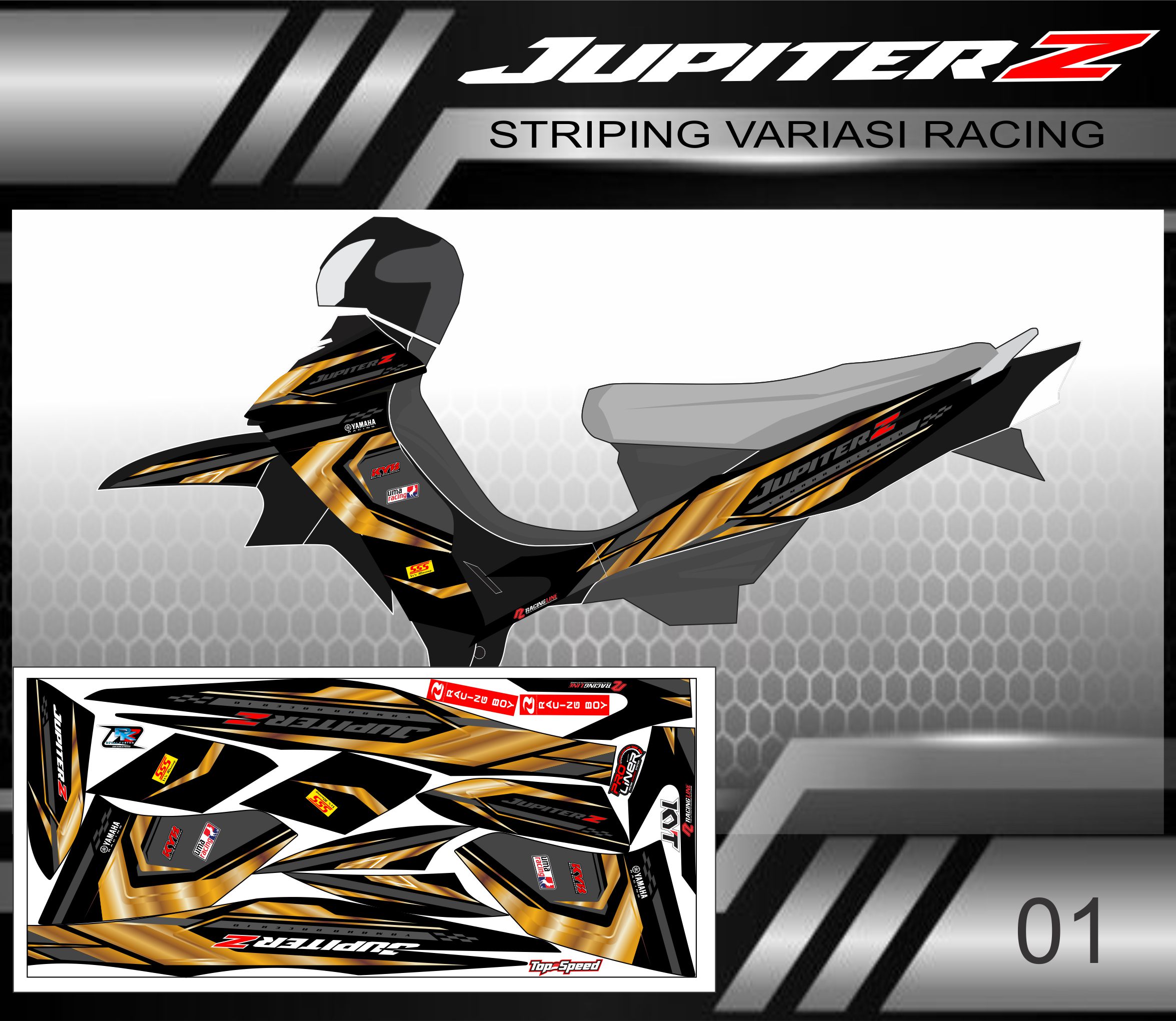 striping jupiter z lama variasi #STRIPING RACING #STRIPING MODIS # ...