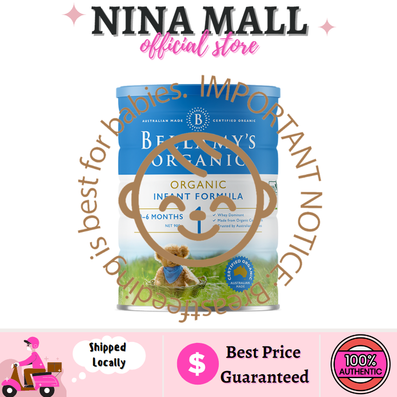 Bellamy's Organic Step 1 Infant Formula (0-6 months) 900g I Bellamy's ...