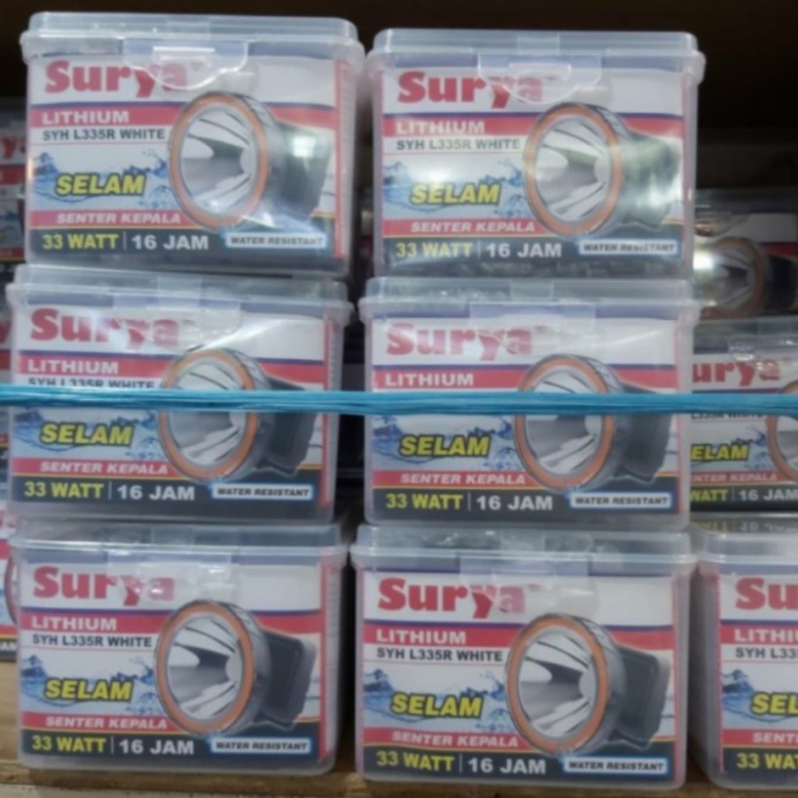 senter kepala selam 33 watt surya super terang syh.355R | Lazada Indonesia