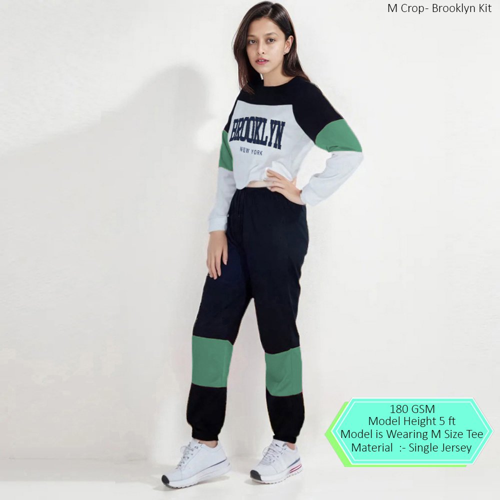 M Crop - Brooklyn Kit Women Female Girl Lady Stylish Casual Loose ...