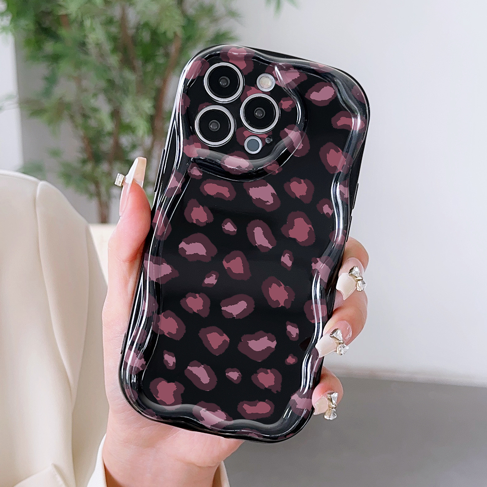 Jizetin for Xiaomi Poco X6 Pro 5G Back Cover Leopard Print Cream Wavy ...