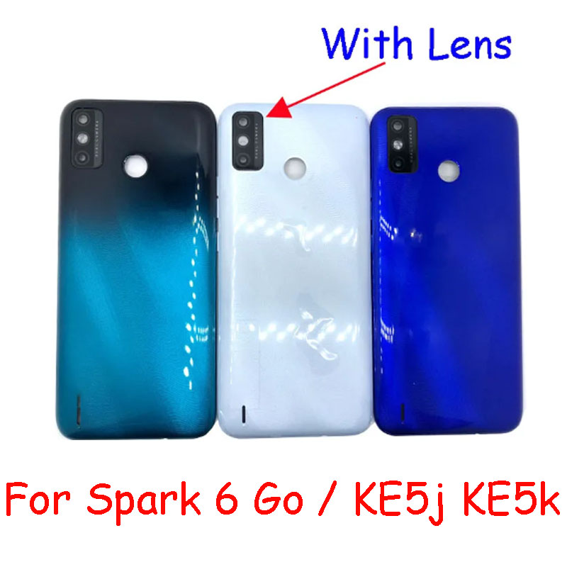 Quality For Tecno Spark 6 Go KE5j KE5k Back Battery With Camera Lens ...