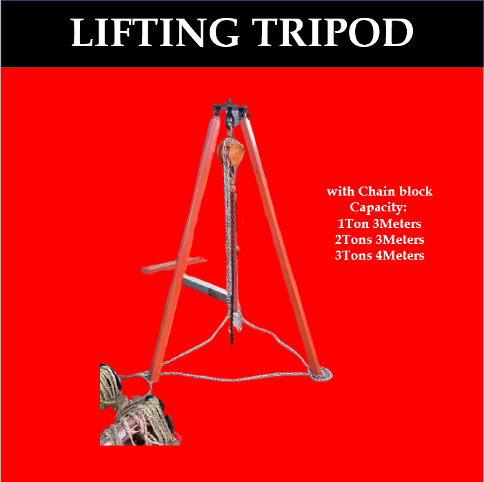 Toyu Heavy Duty Lifting Tripod without Chain Block Towing Products ...