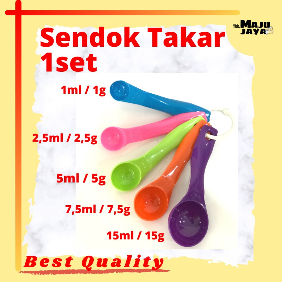 Sendok Takar Ukur Set 5 in 1 | Lazada Indonesia