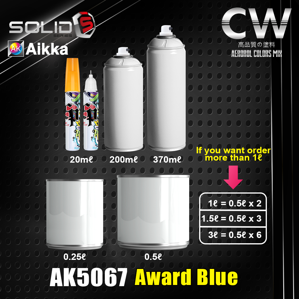 2K Paint AIKKA AK5063 Ultra Royal Blue SOLID SERIES Color Car Motor ...