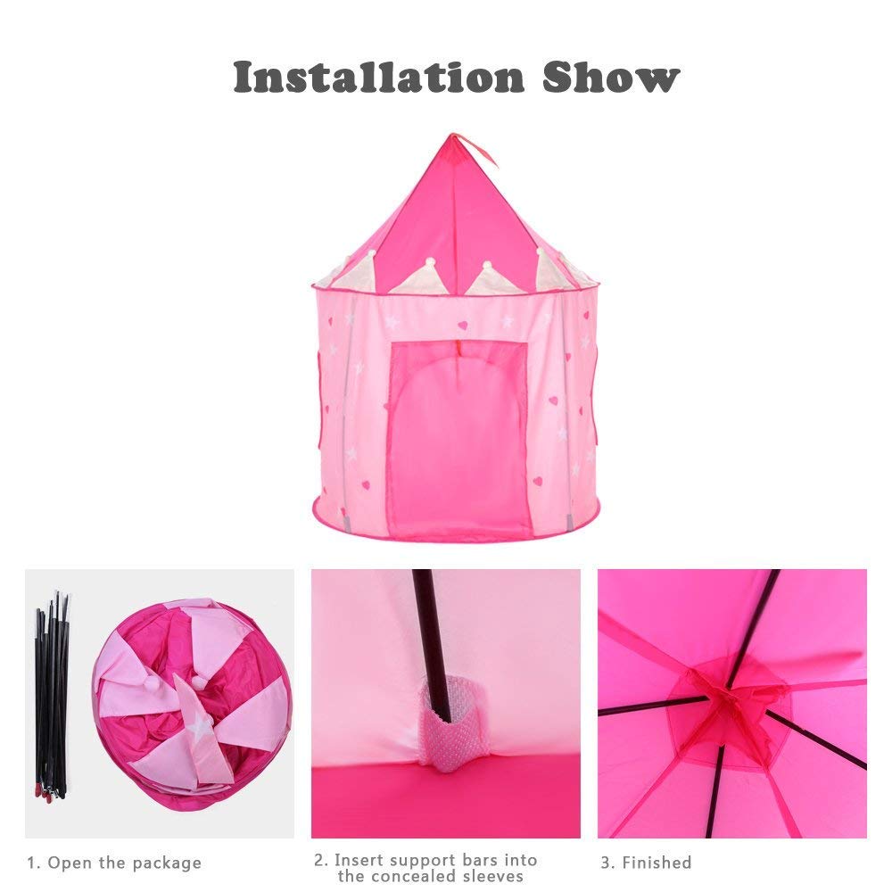 Large Size Foldable Prince & Princess Castle Kids Tents. children tent ...