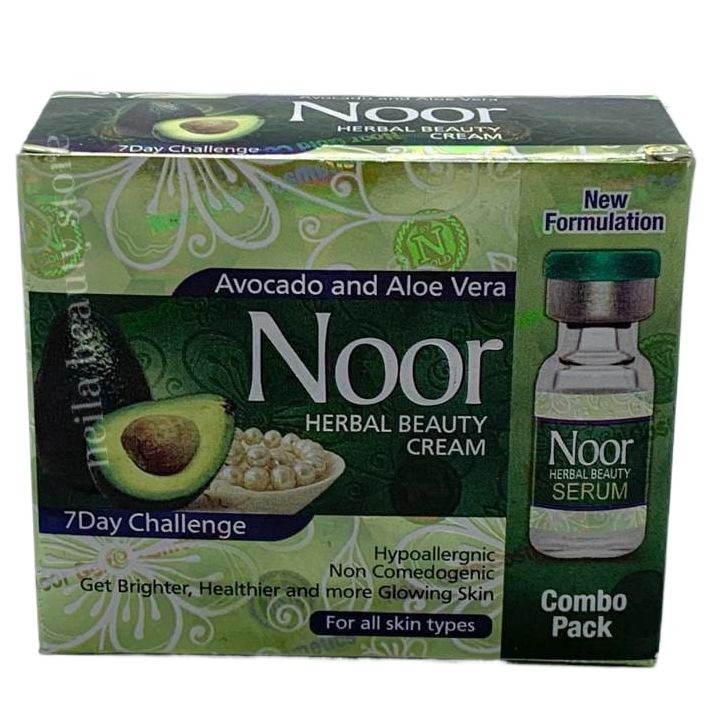 ORIGINAL NOOR Herbal Beauty WHITENING Cream with Serum Combo nhb | Daraz.lk