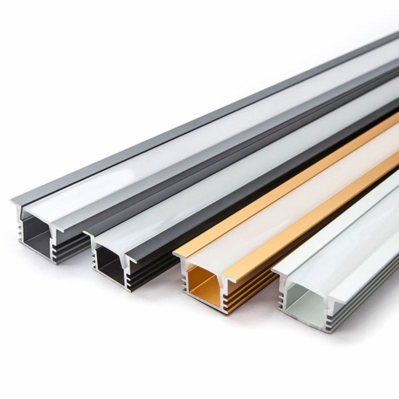 50cm U/v Led Aluminum Profile Silver/black Channel Diffuser Holder For ...