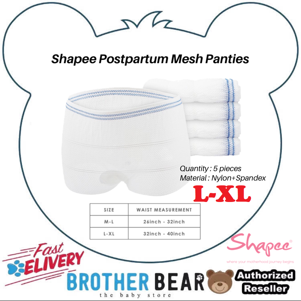 Shapee Postpartum Mesh Panties OR Overnight Panties | BROTHER BEAR ...