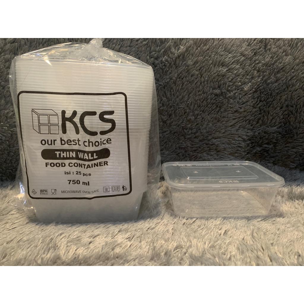 Thinwall Kotak 750ML Isi 25 750 ML pack Kotak Rec isi 25pcs Cup Puding ...