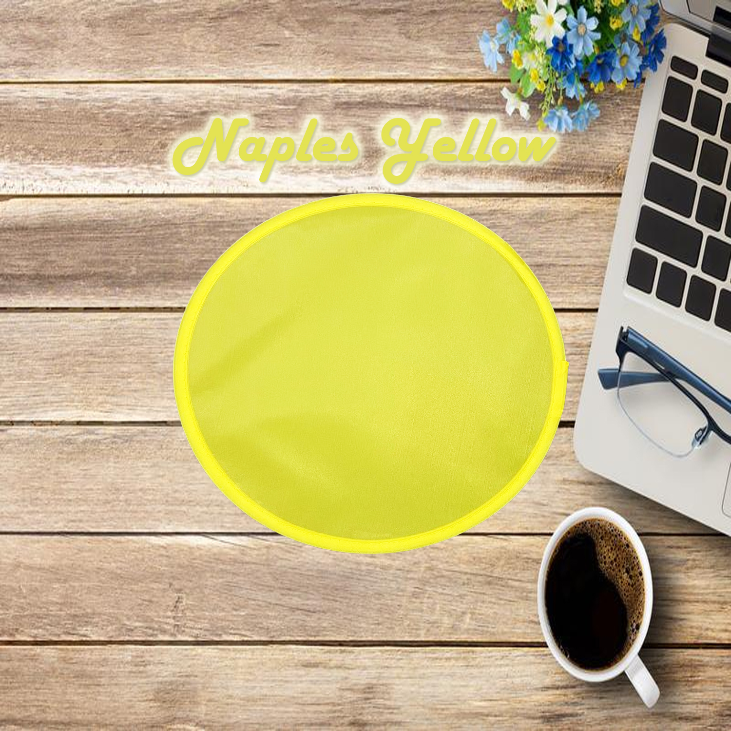 10PCS 1PC Foldable Round Fan Plain Full Colored Colorful Nylon Mini ...