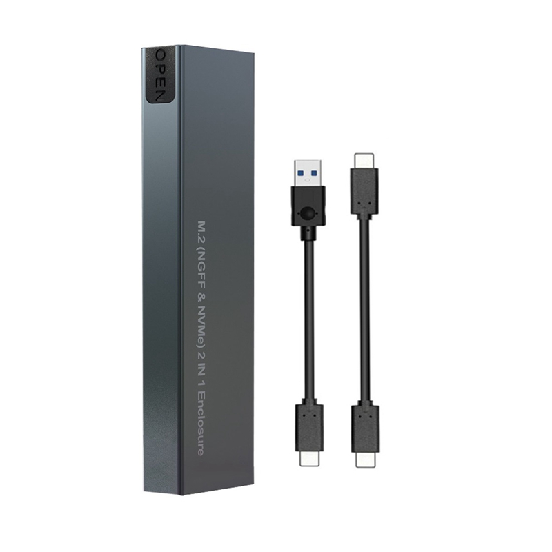 M2 NVMe SSD Enclosure M 2 To USB 3 1 Gen 2 SSD Adapter Dual Protocol