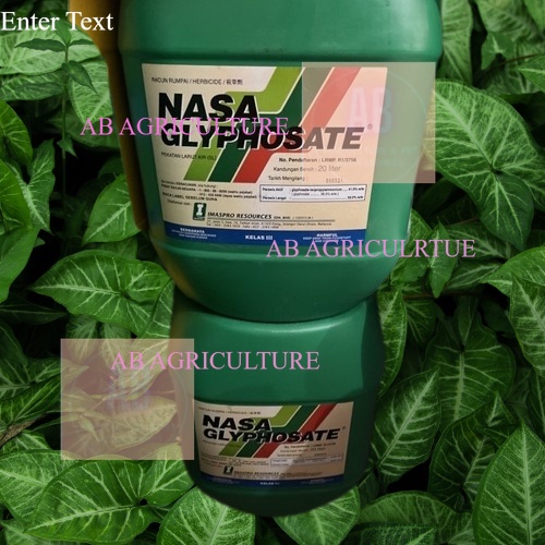 Racun Rumput and Lalang Nasa Glyphosate 41% (20 Liter) Herbicide ...